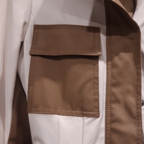 Theory | Jackets & Coats | Theory Jacket Leather And Cotton Combo ...